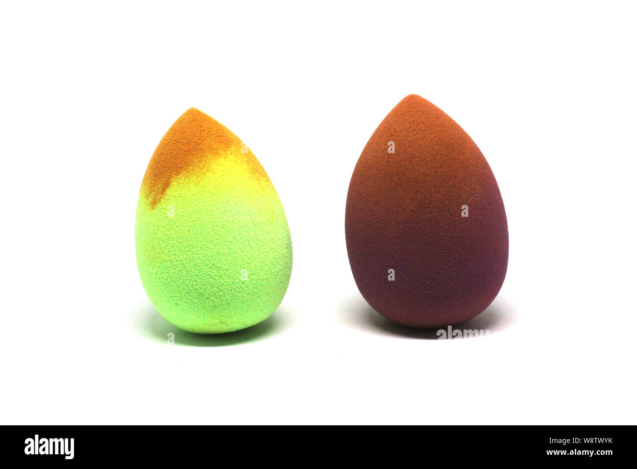 Make up sponge isolated on white background Stock Photo - Alamy