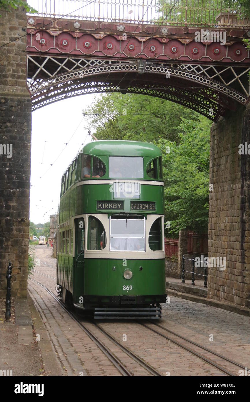CRICH TRAMWAY VILLAGE MUSEUM IN DERBYSHIRE Stock Photo - Alamy