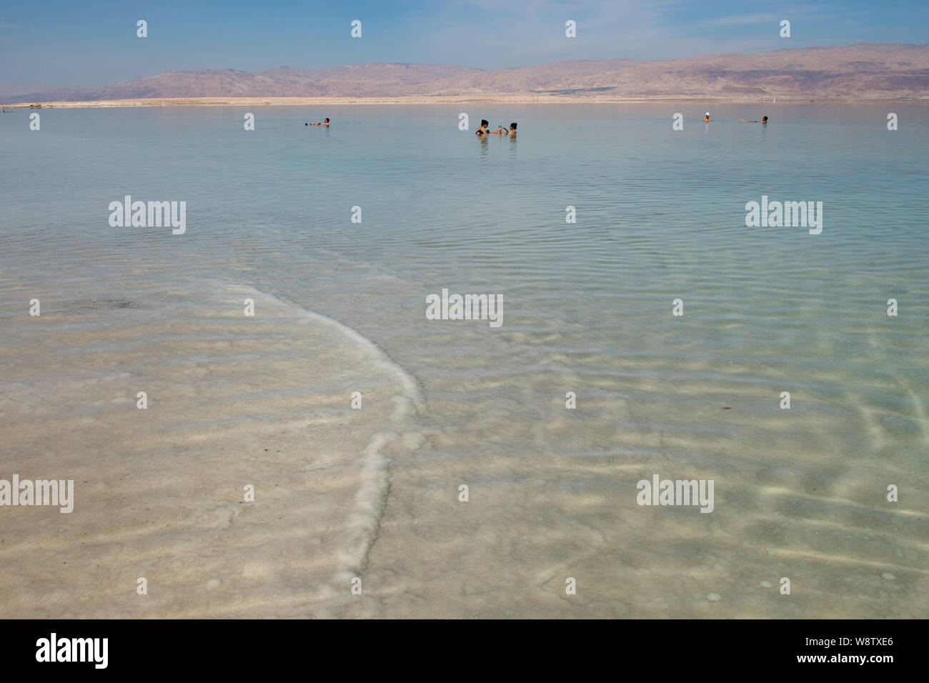 Israel, Dead Sea. The lowest place in the world at over 400 meters ...