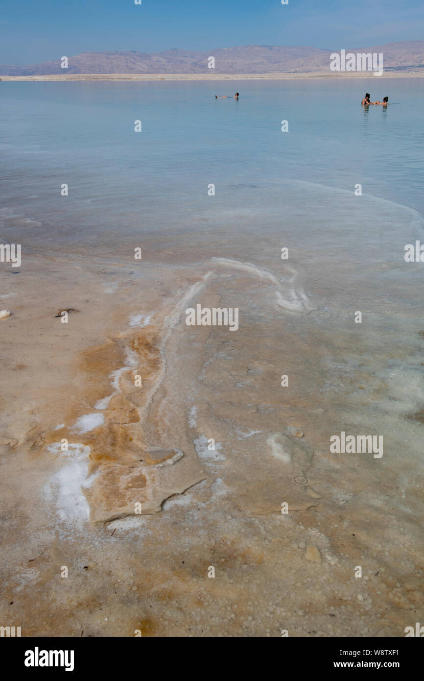 Israel, Dead Sea. The lowest place in the world at over 400 meters ...