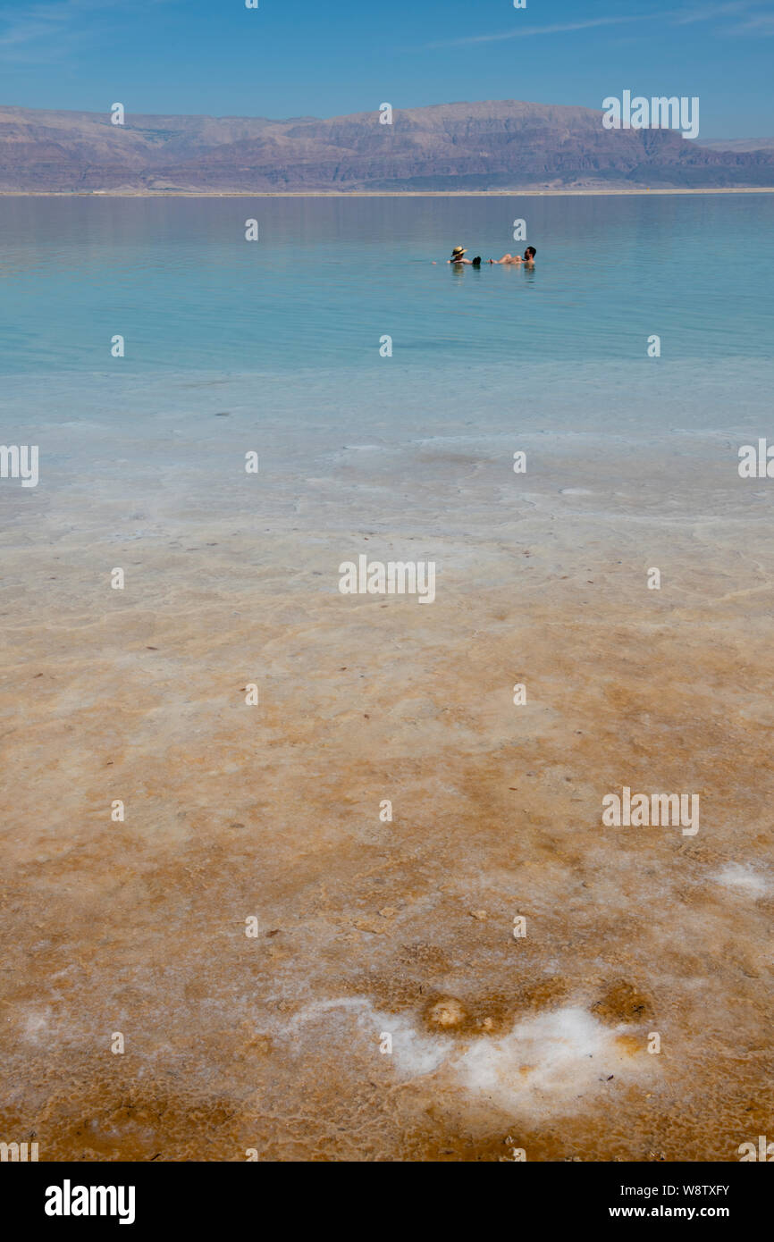 Israel, Dead Sea. The lowest place in the world at over 400 meters ...