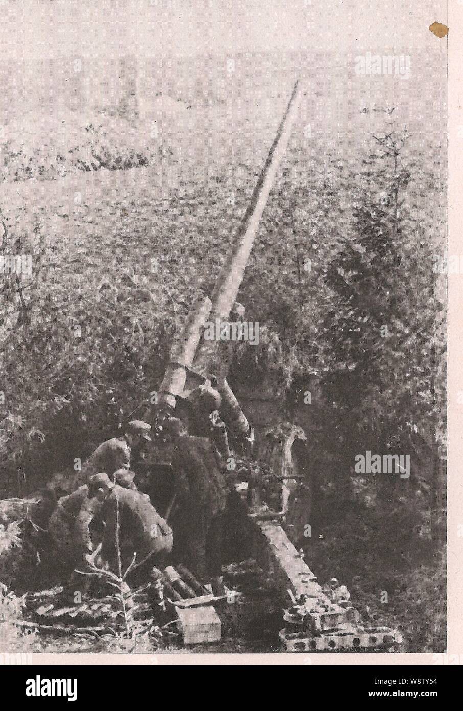 German Soldiers with Heavy Artillery on the Eastern Front 1944 Stock ...