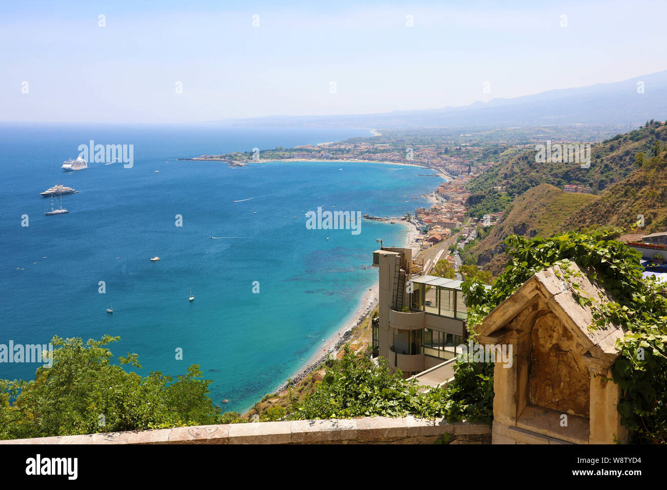 Aerial view mount etna coast hi-res stock photography and images - Alamy