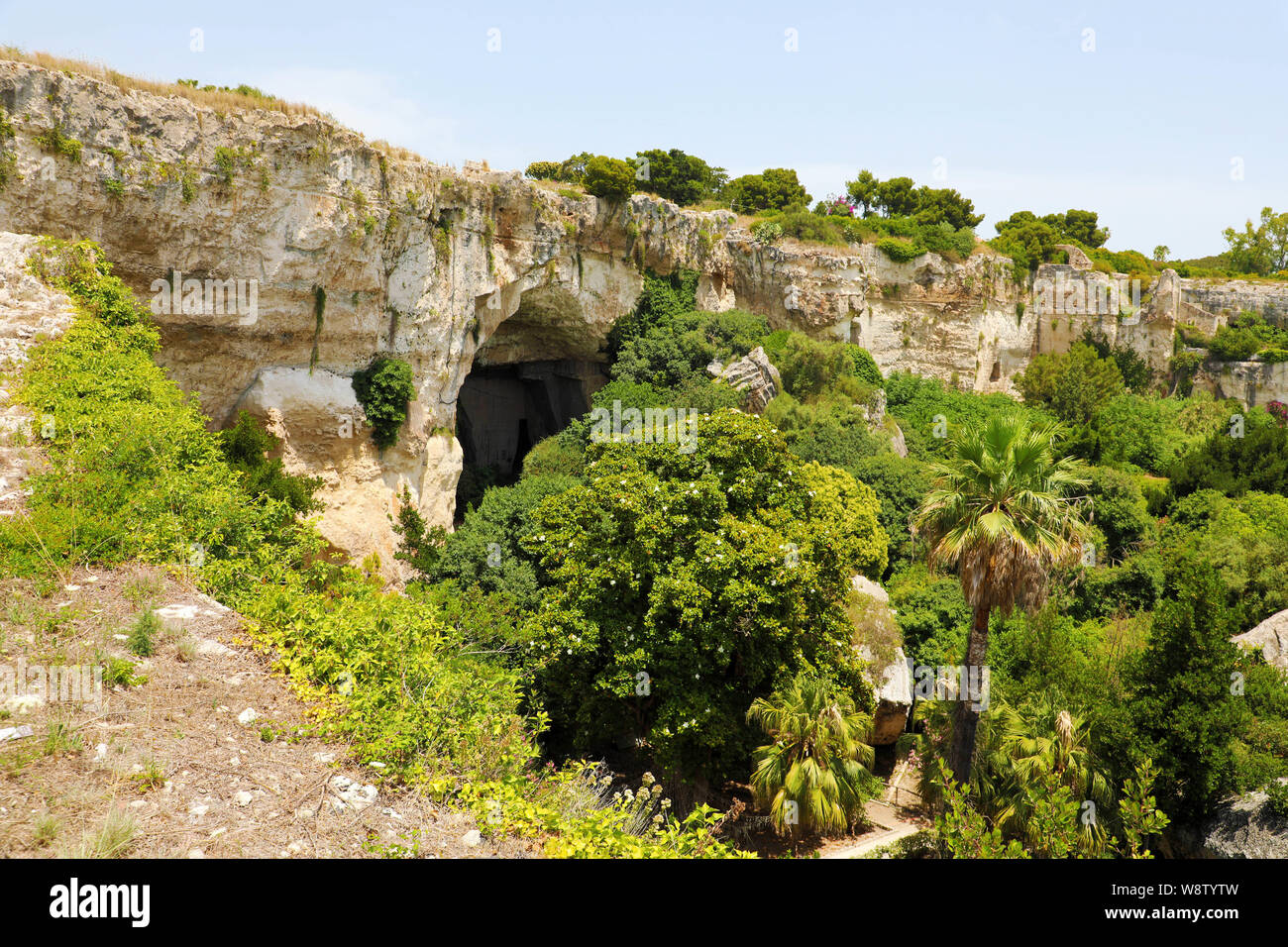 Neapolis Archaeological Park in Syracuse, Sicily Island, Italy Stock ...