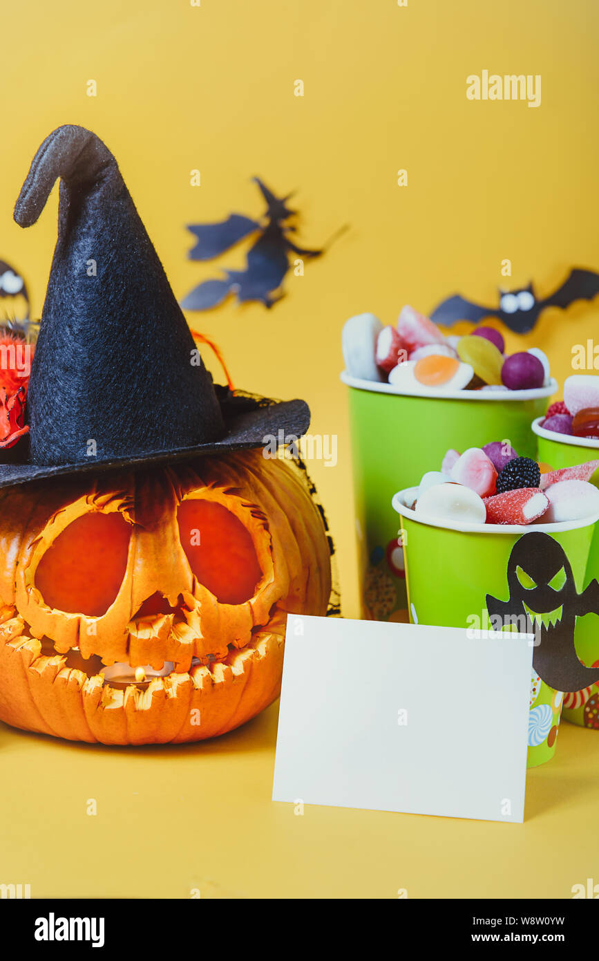 Helloween card hi-res stock photography and images - Alamy