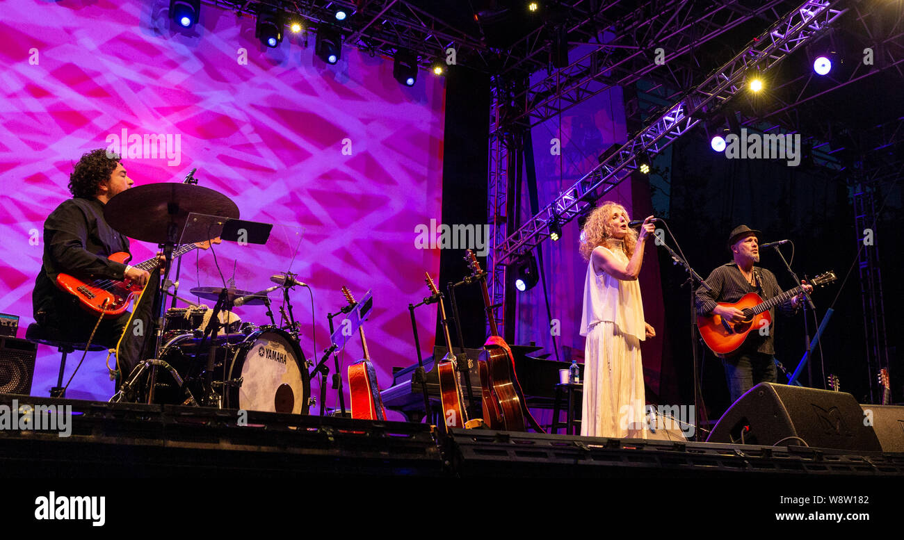 New York, NY - August 10, 2019: Singer Patty Griffin and band perform ...