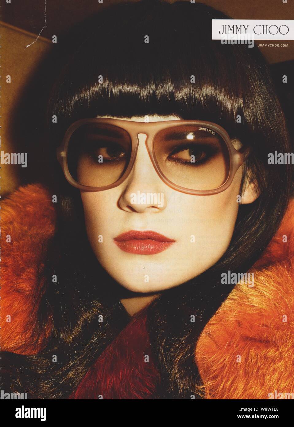 poster advertising Jimmy Choo fashion footwear house in magazine from ...