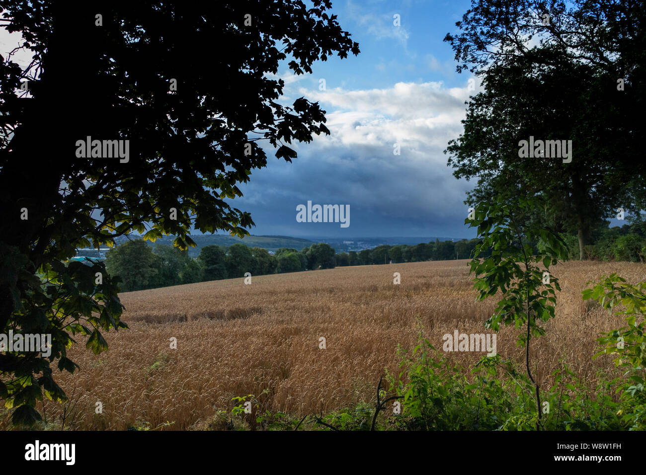 Storm clouds in the distance over Sheffield, England Stock Photo - Alamy