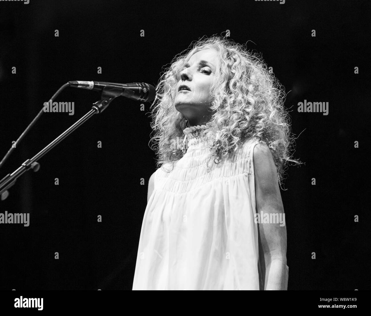 New York, NY - August 10, 2019: Singer Patty Griffin and band perform ...