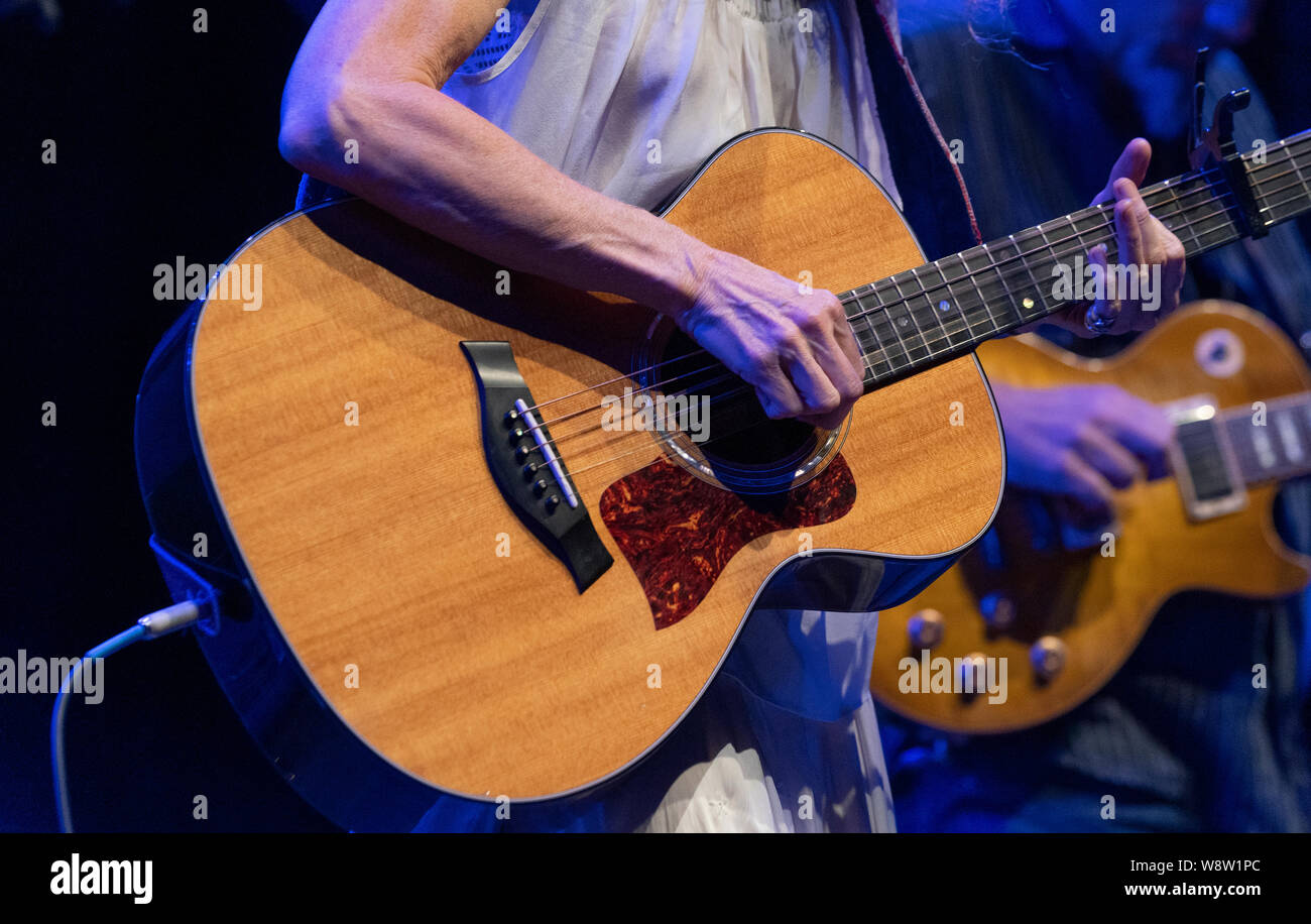 New York, NY - August 10, 2019: Singer Patty Griffin and band perform ...