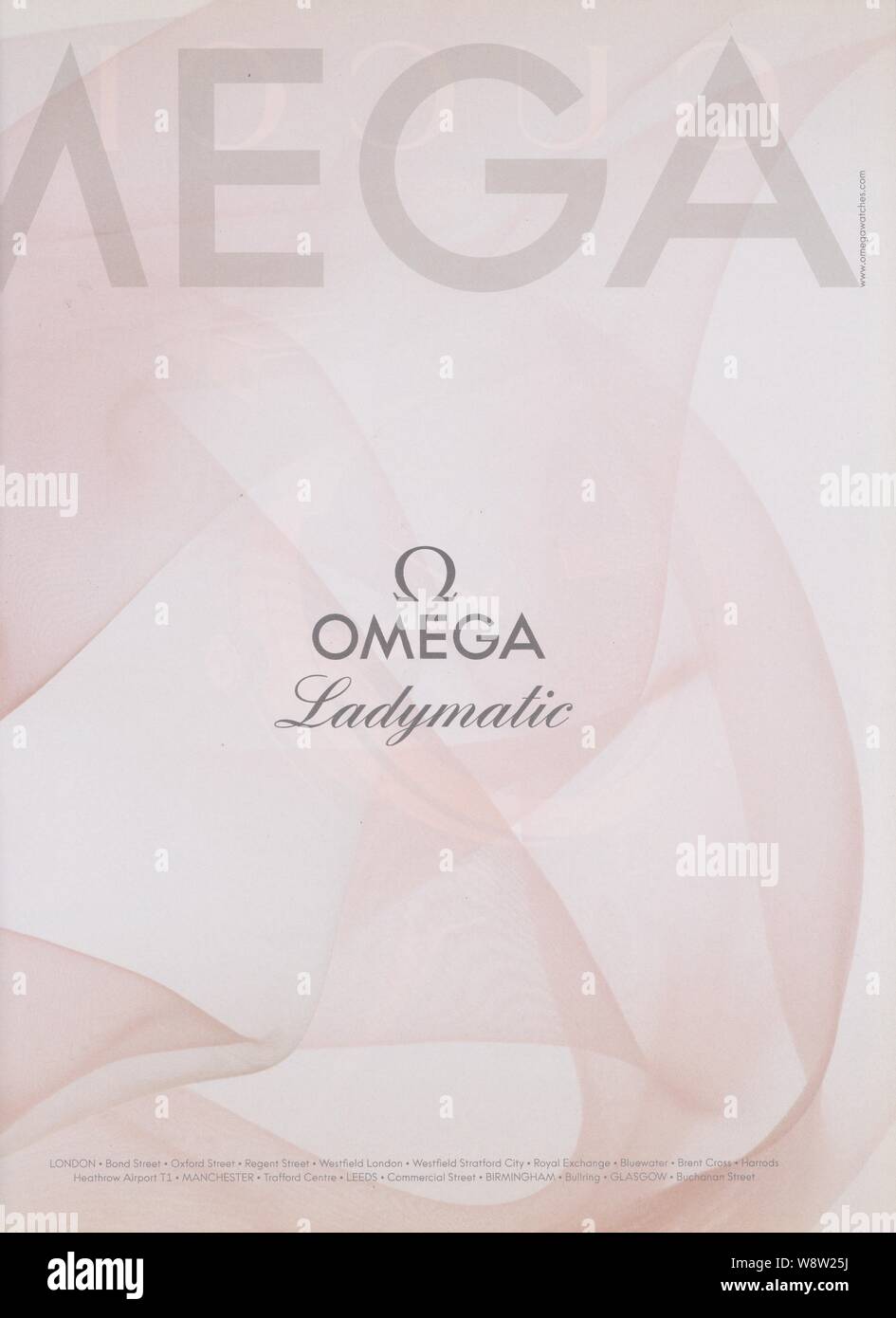 Vintage omega poster hi-res stock photography and images - Alamy
