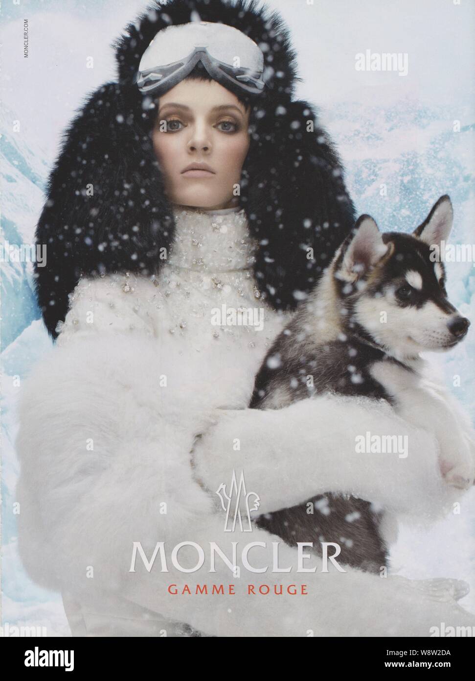 poster advertising Moncler in paper magazine from 2013, advertisement ...