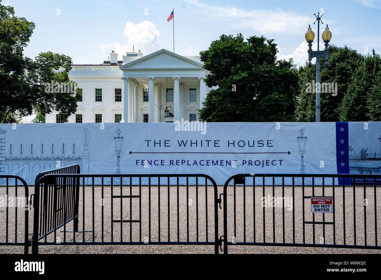 Washington dc august 2019 fence hi-res stock photography and images - Alamy