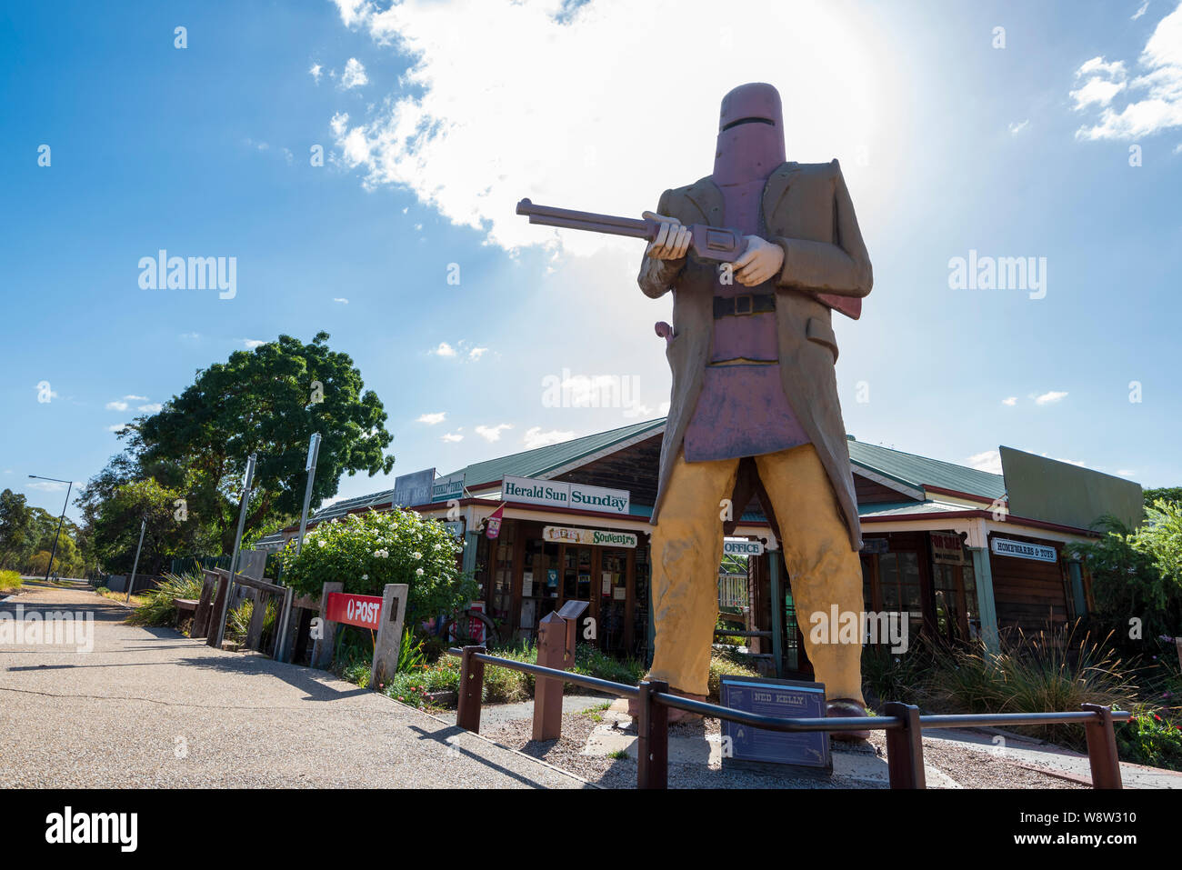 Big Ned Kelly, this large statue of bushranger Ned Kelly in his iconic ...