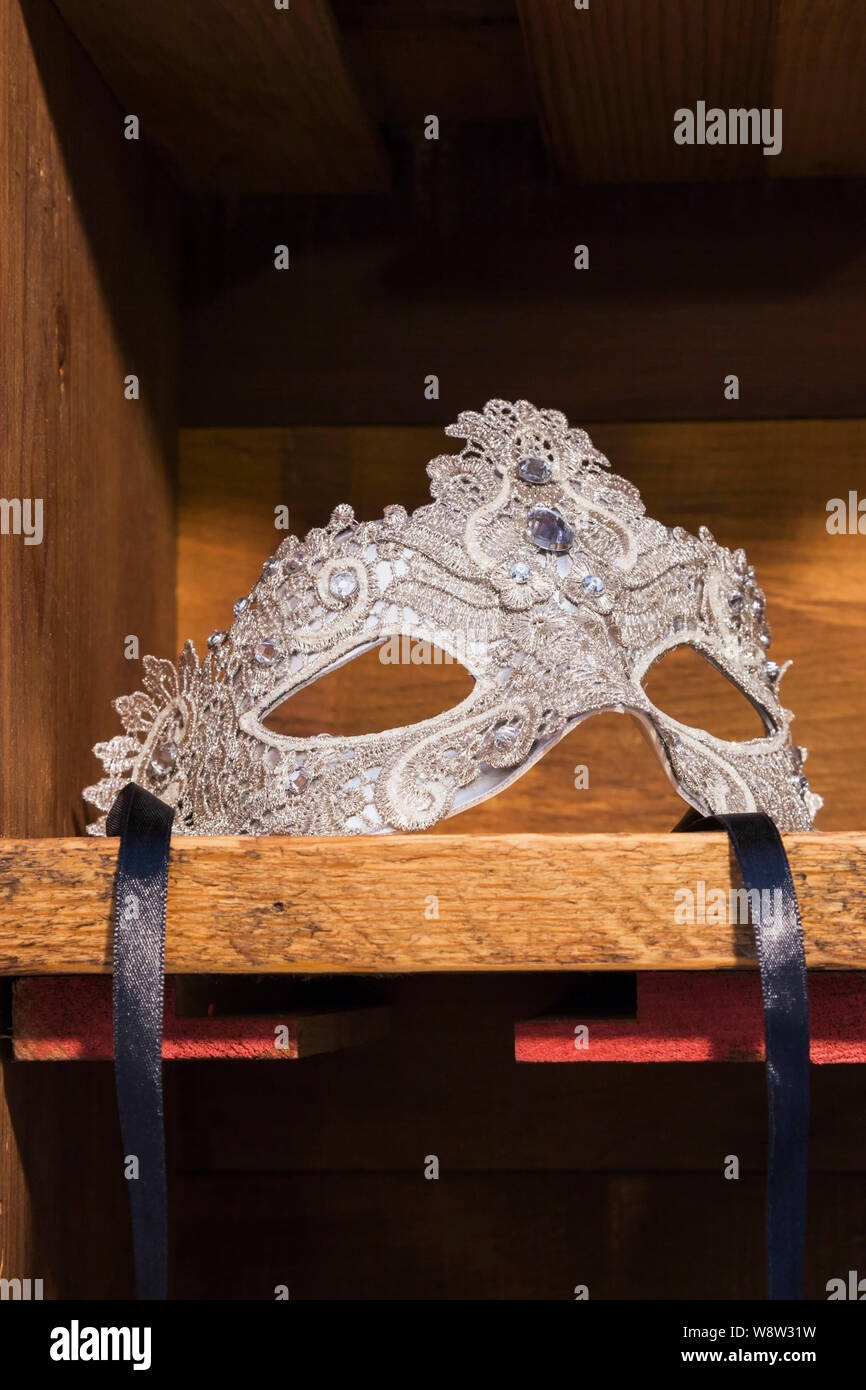 Black Venetian Half Mask