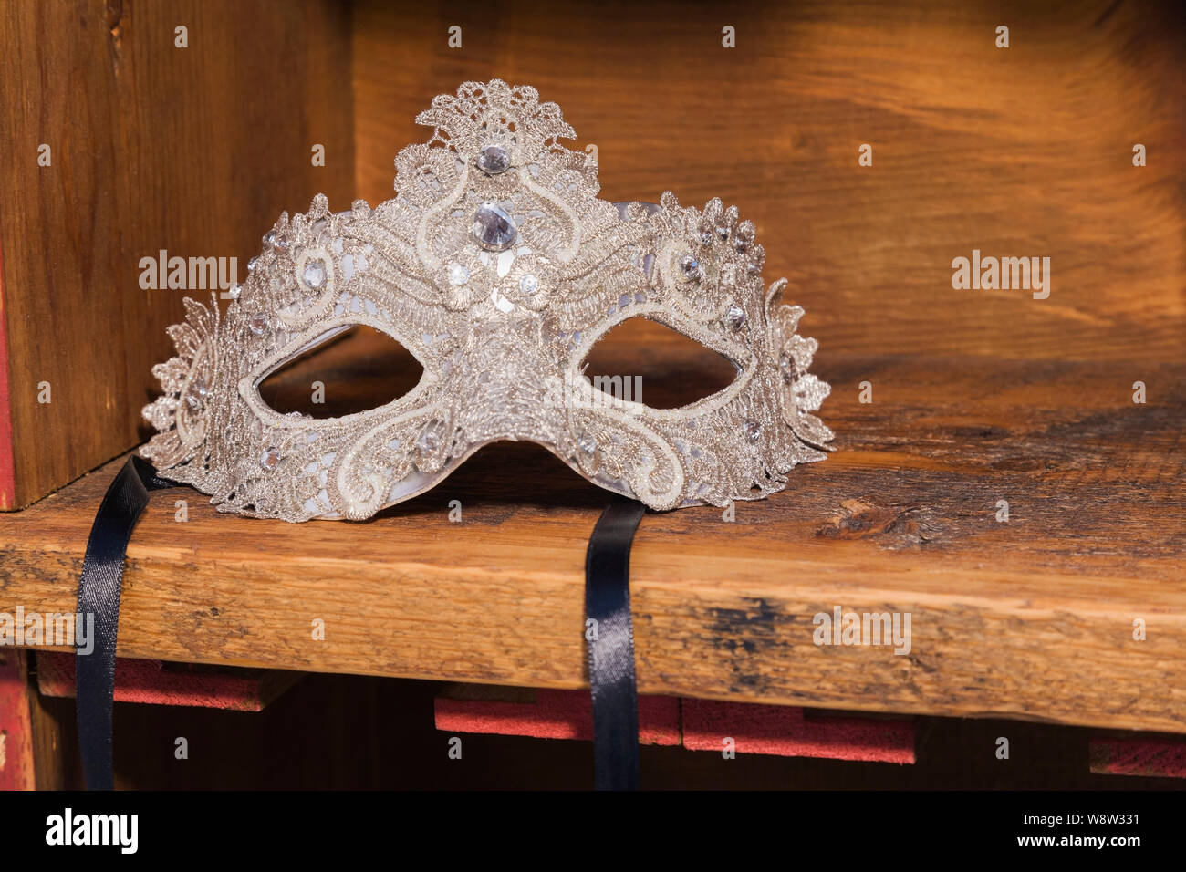 Red Venetian Half Masks