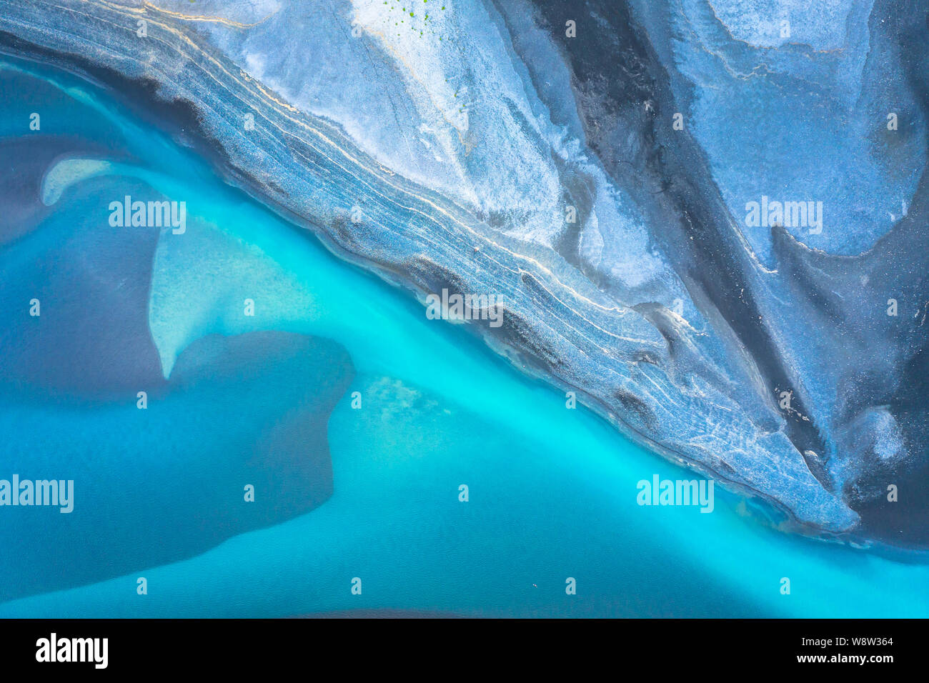 Aerial top view deposits rock hi-res stock photography and images - Alamy