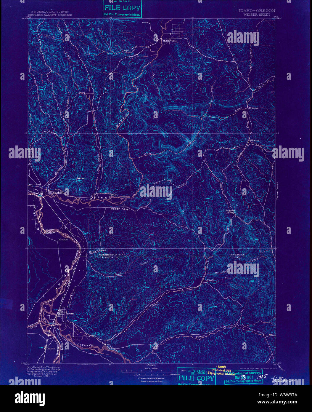 Map of weiser idaho hi-res stock photography and images - Alamy