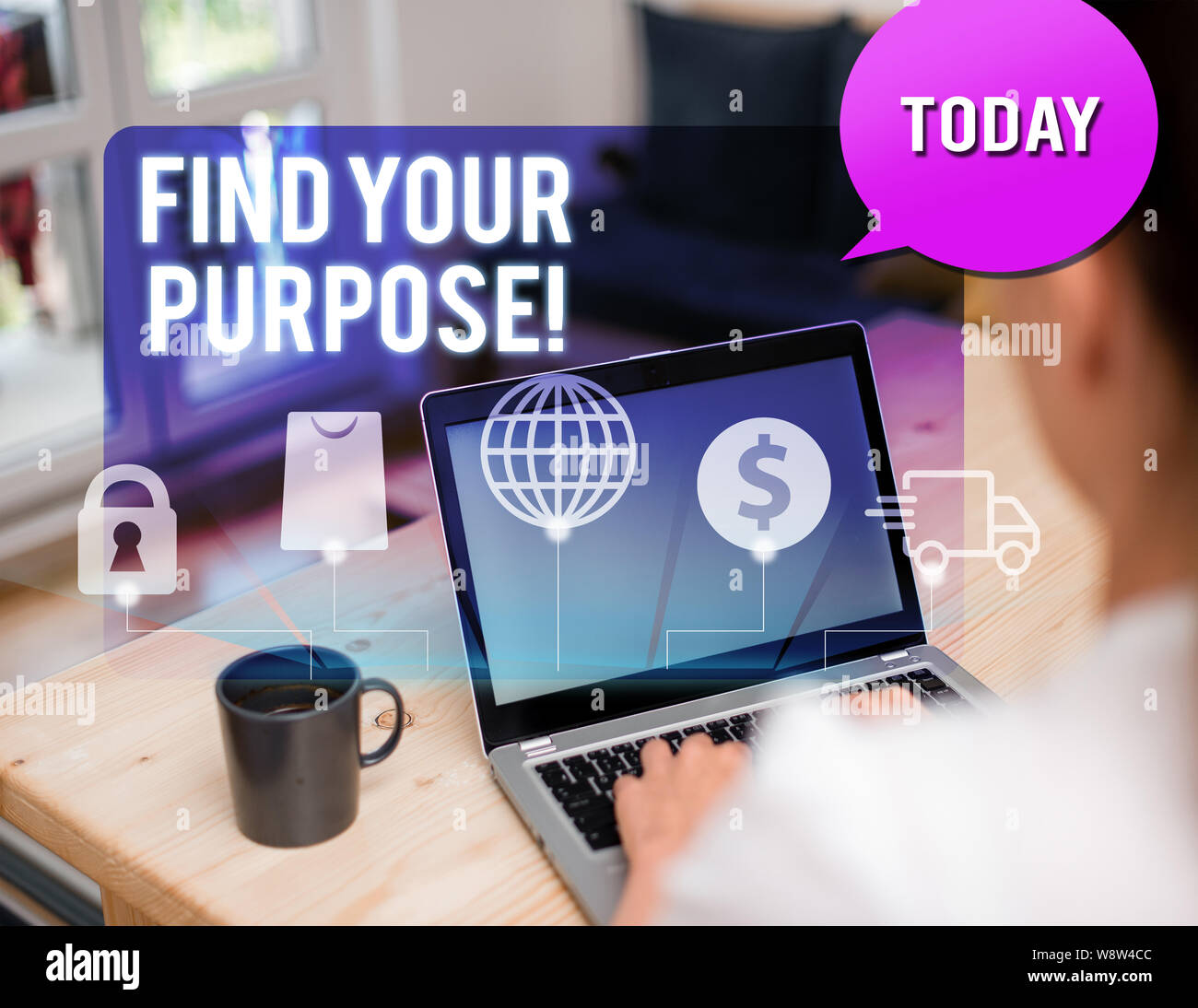 Handwriting text writing Find Your Purpose. Conceptual photo reason for ...