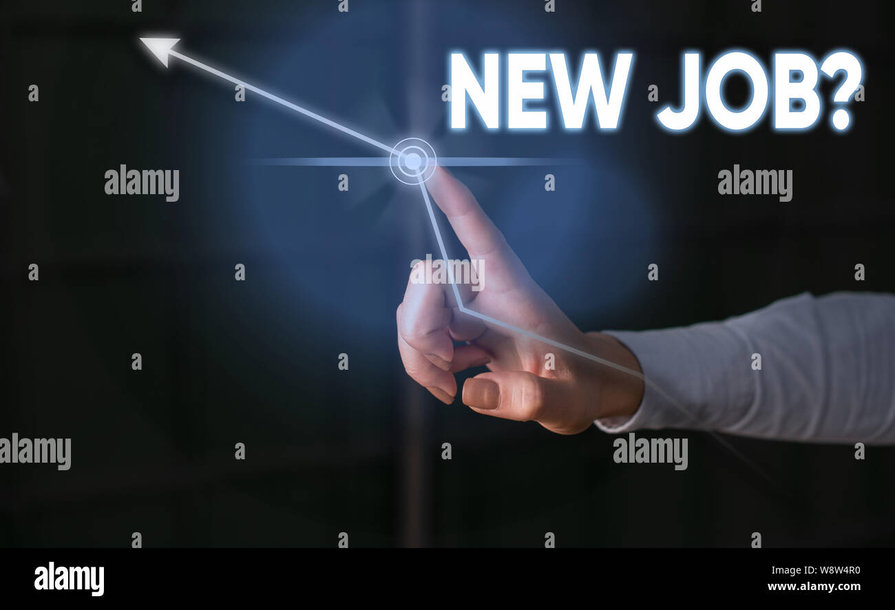 Conceptual hand writing showing New Job Question. Concept meaning ...