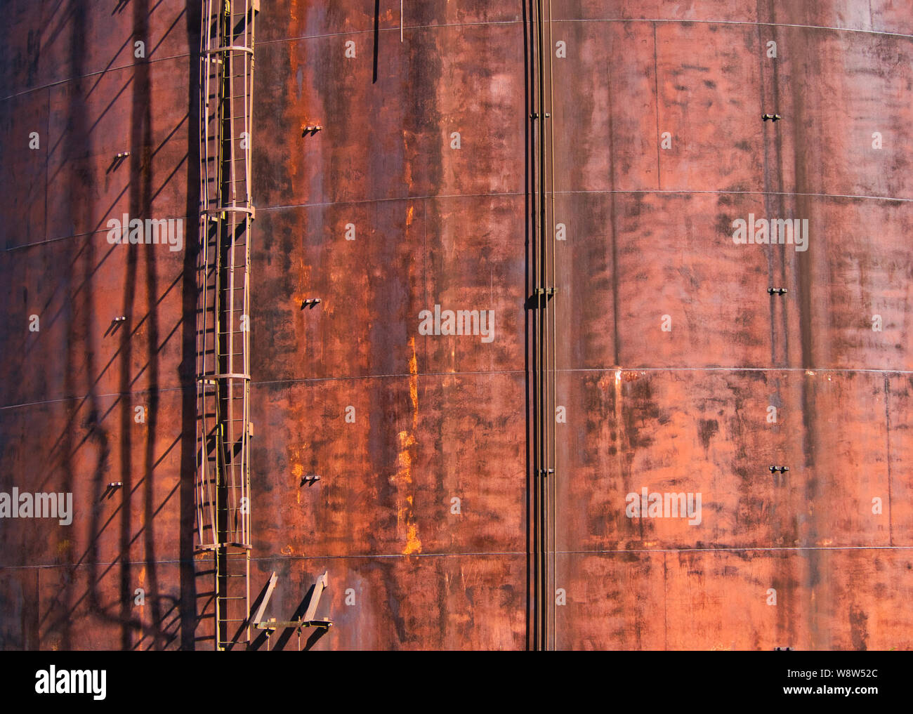 Rusty bulk dry goods storage tank Stock Photo - Alamy