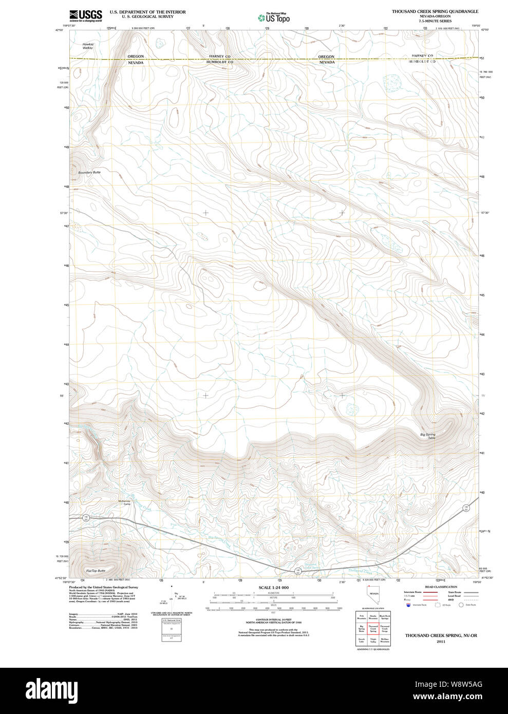 Map of spring creek hi-res stock photography and images - Alamy