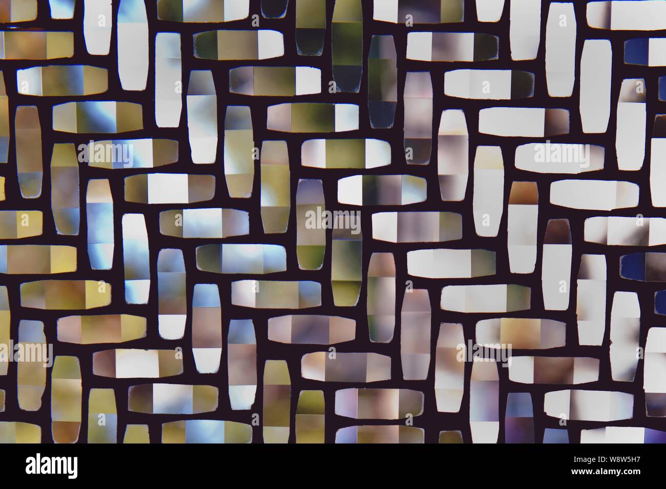 Patterned glass block design background or wallpaper Stock Photo - Alamy
