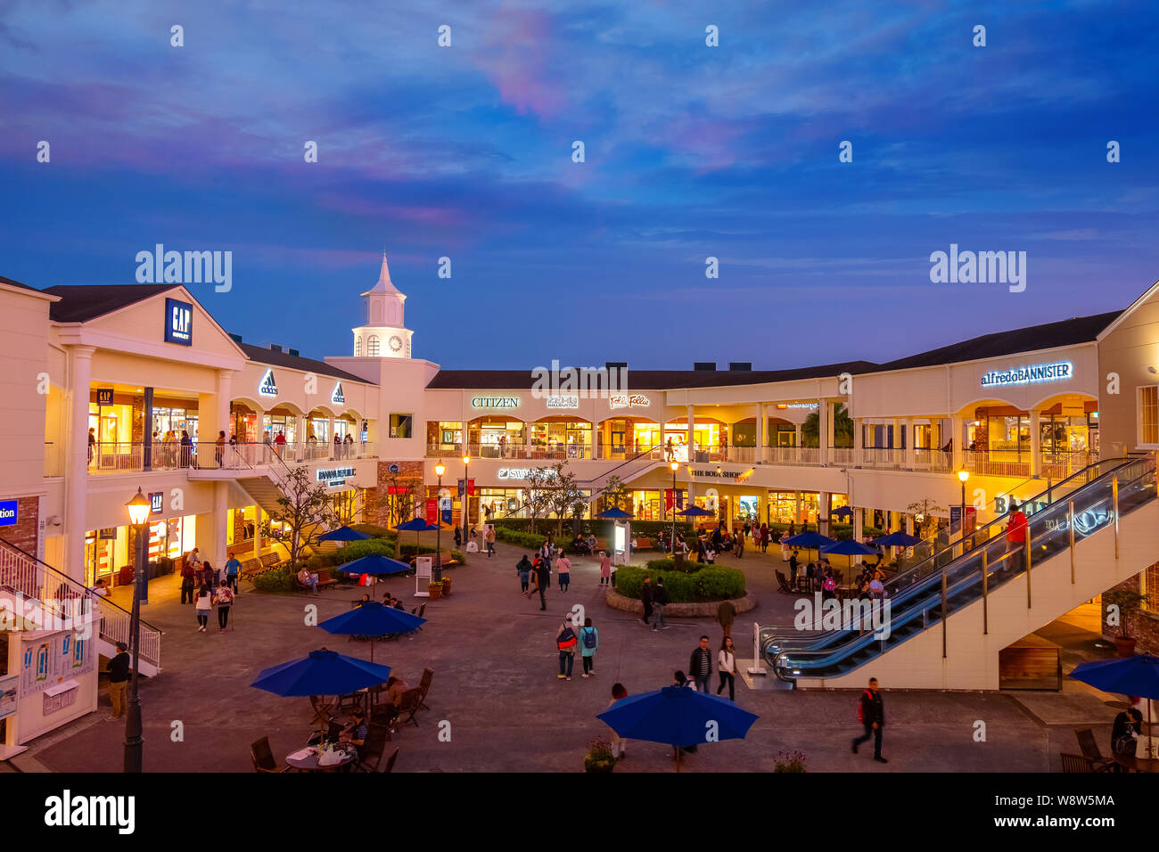 Osaka, Japan - October 29 2018: Rinku Premium Outlets located across ...