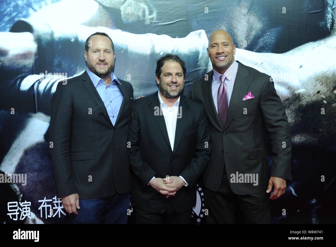 (From left) American producer Beau Flynn, director Brett Ratner and ...