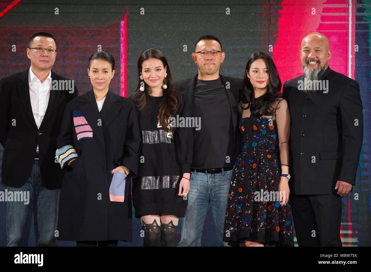 (From second left to right) Chinese singer and actress Na Ying ...