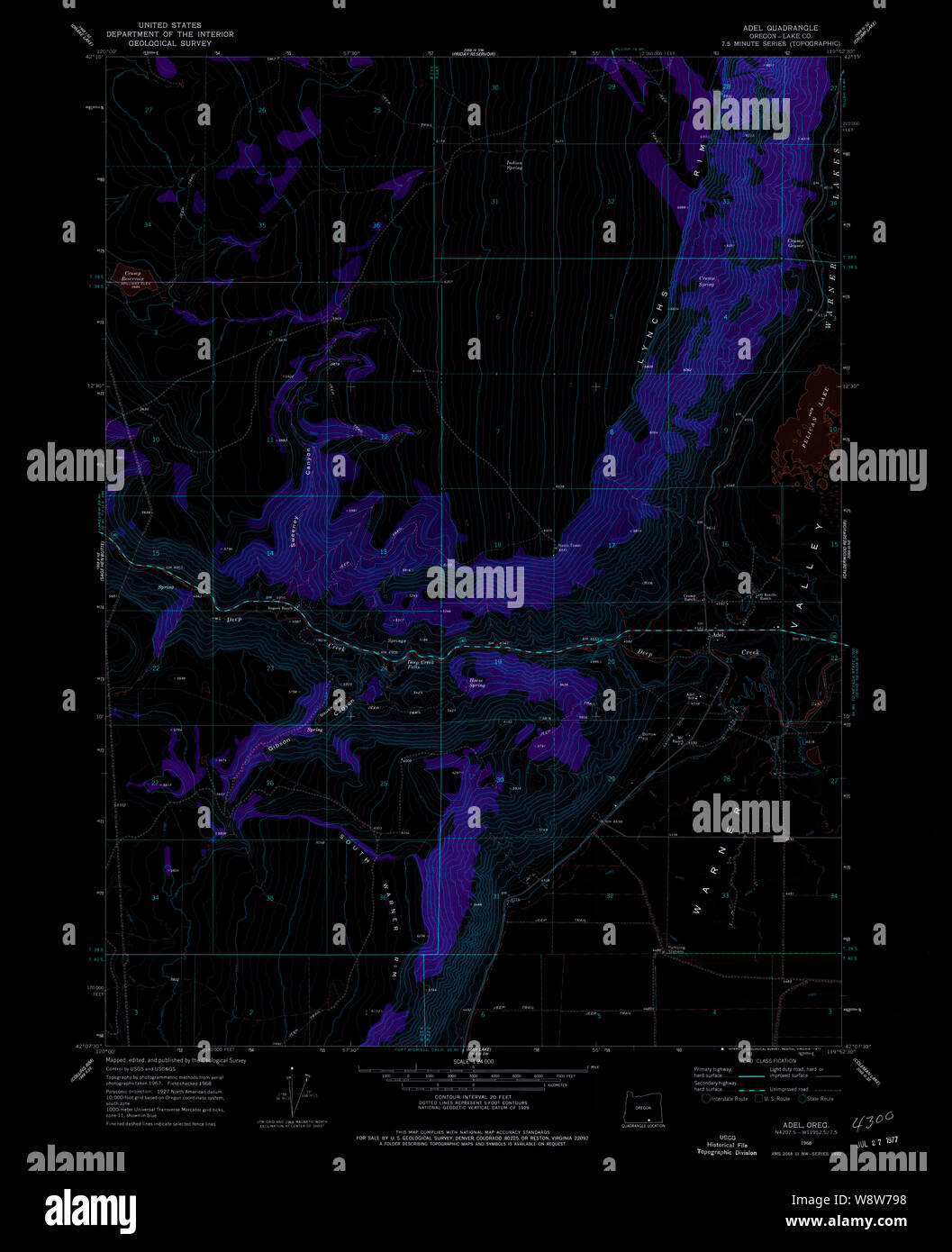 Adel oregon map hi-res stock photography and images - Alamy