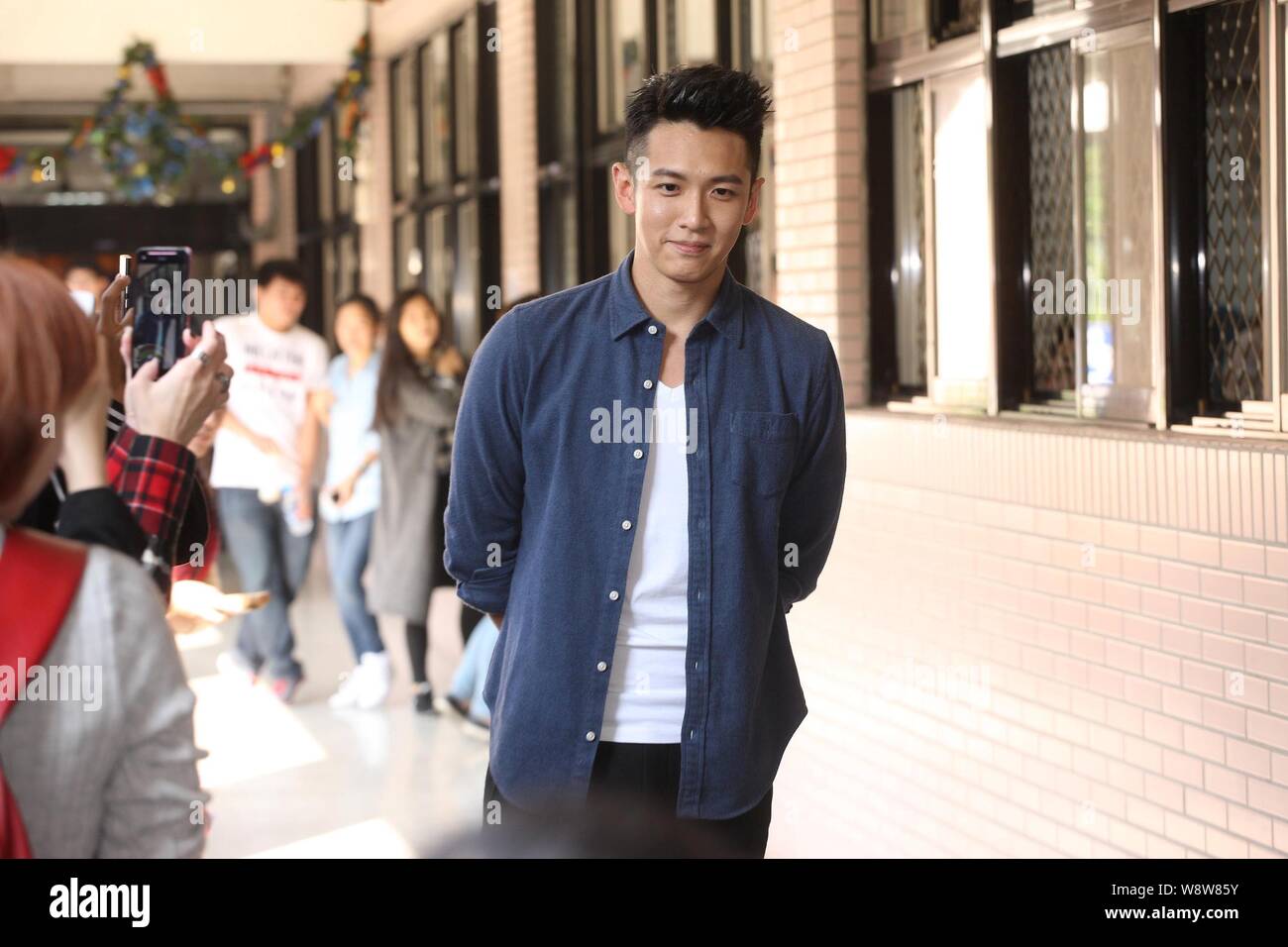 Taiwanese actor Kai Ko is pictured at Fu Jen Catholic University in Taipei, Taiwan, 24 December ...