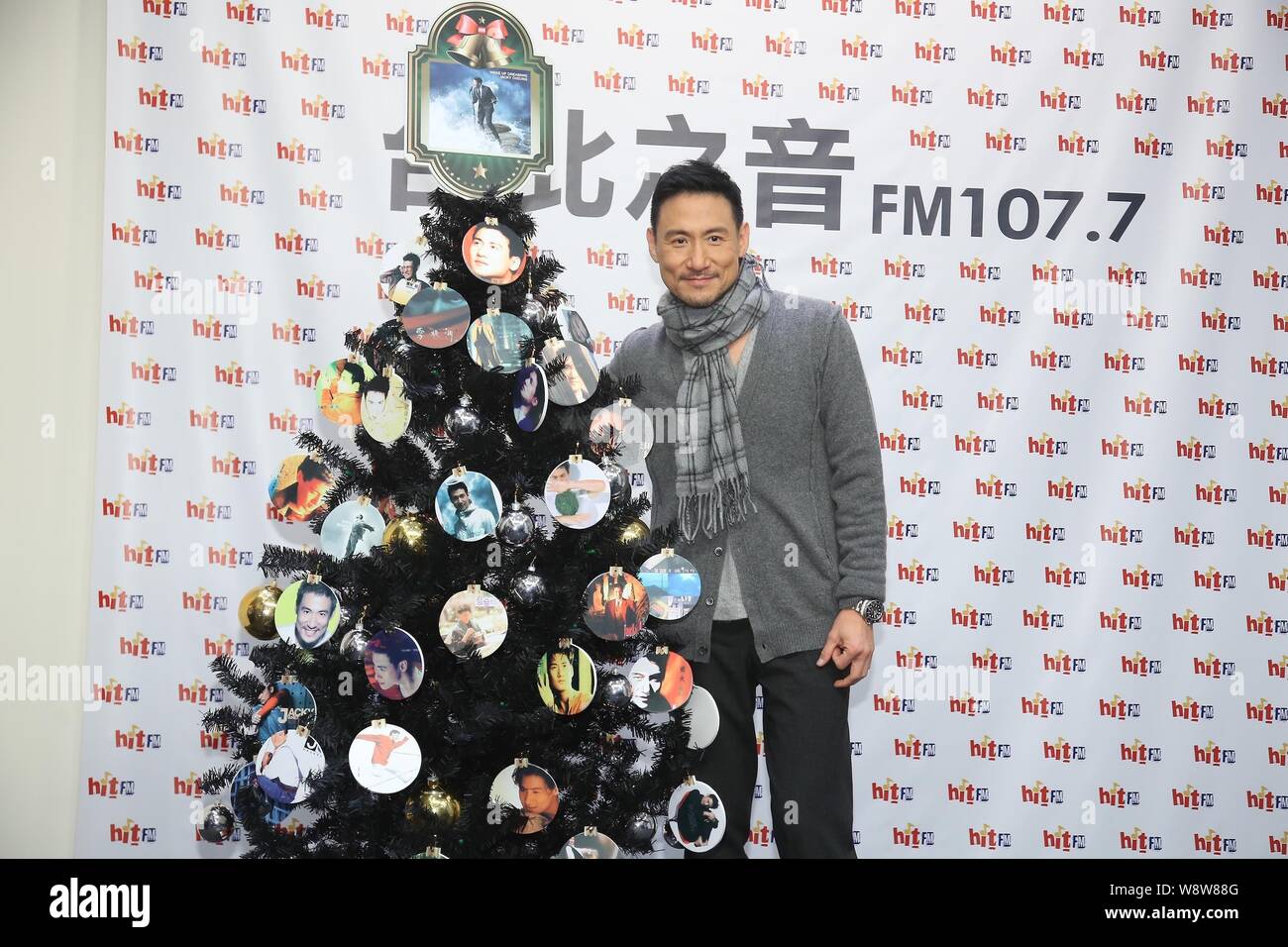 Hong Kong singer Jacky Cheung poses at a promotional event for his new ...