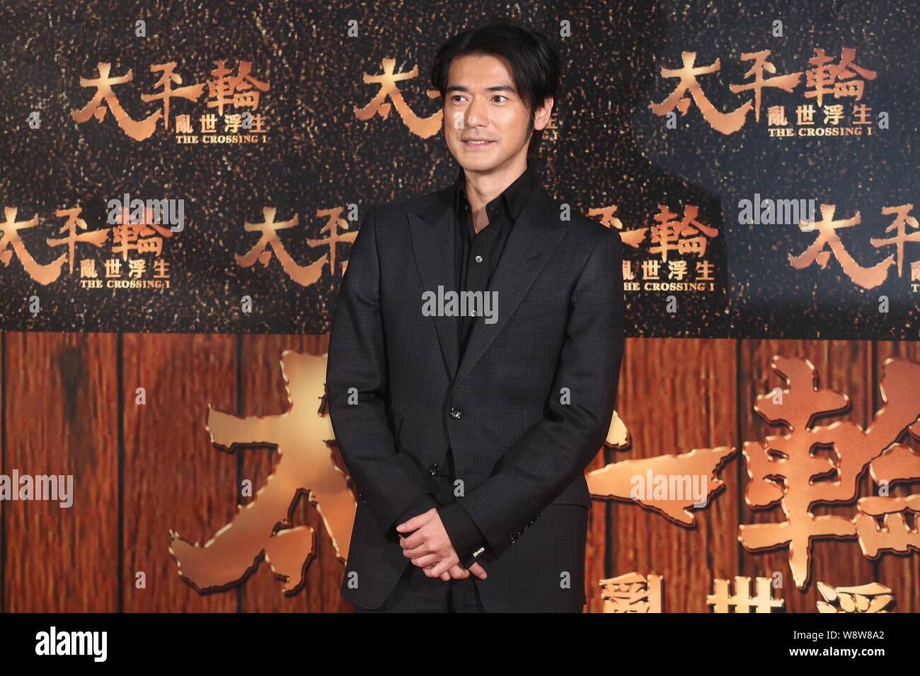 Taiwanese actor Takeshi Kaneshiro poses at a premiere of his new movie ...