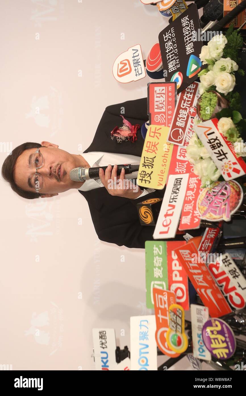 Taiwanese actor Allen Chao, the father of actor Mark Chao, speaks ...