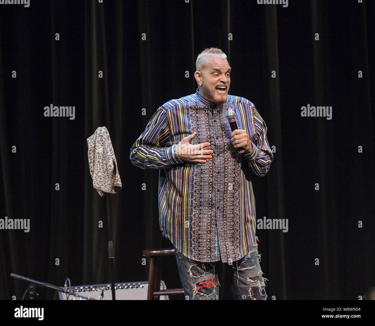 August 10, 2019, South Orange, New Jersey, U.S: SINBAD played a sold ...