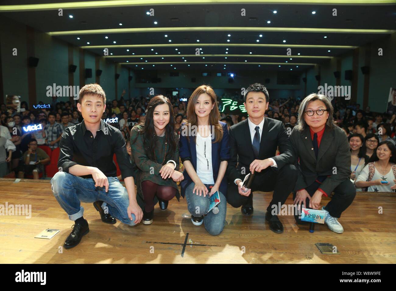 (From left) Chinese actor Zhang Yi, actresses Hao Lei and Zhao Wei ...