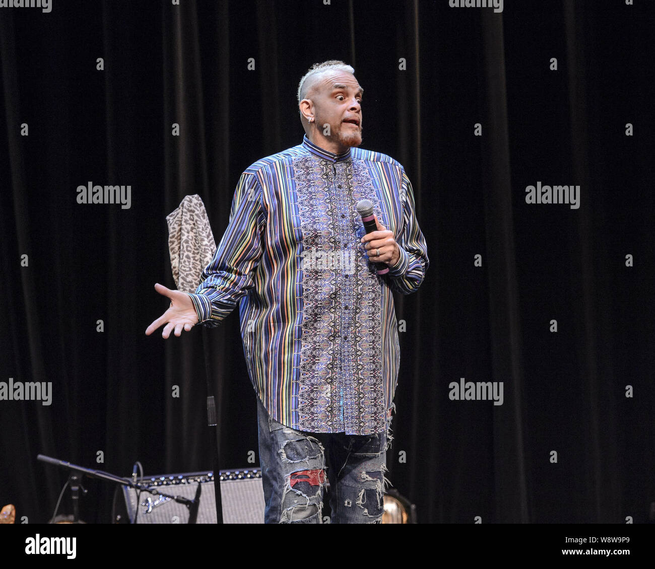 August 10, 2019, South Orange, New Jersey, U.S: SINBAD played a sold ...