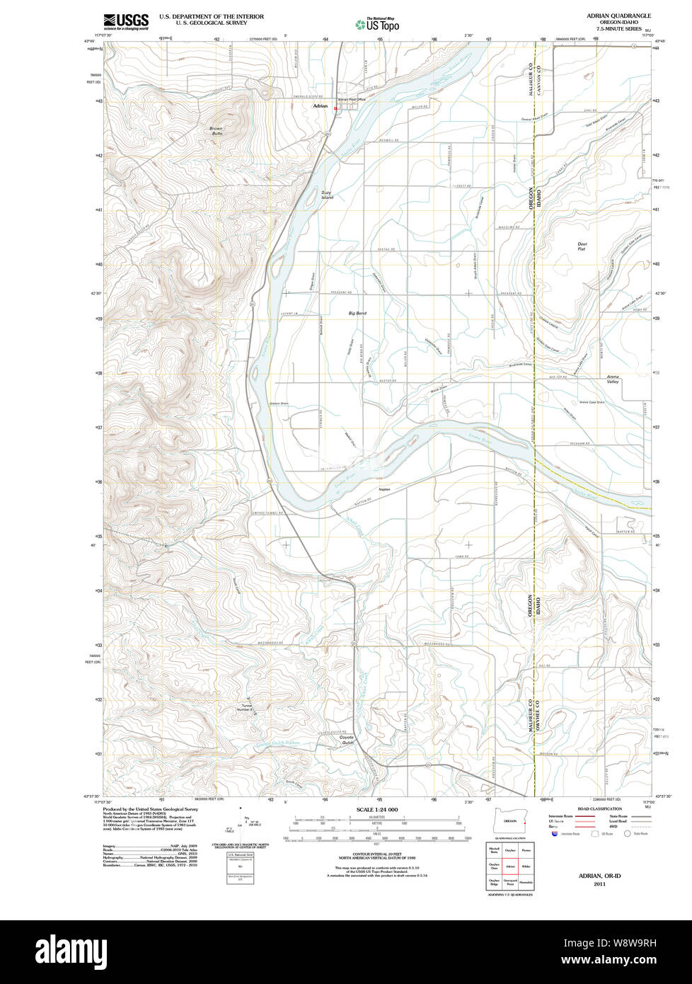 Map of adrian Cut Out Stock Images & Pictures - Alamy