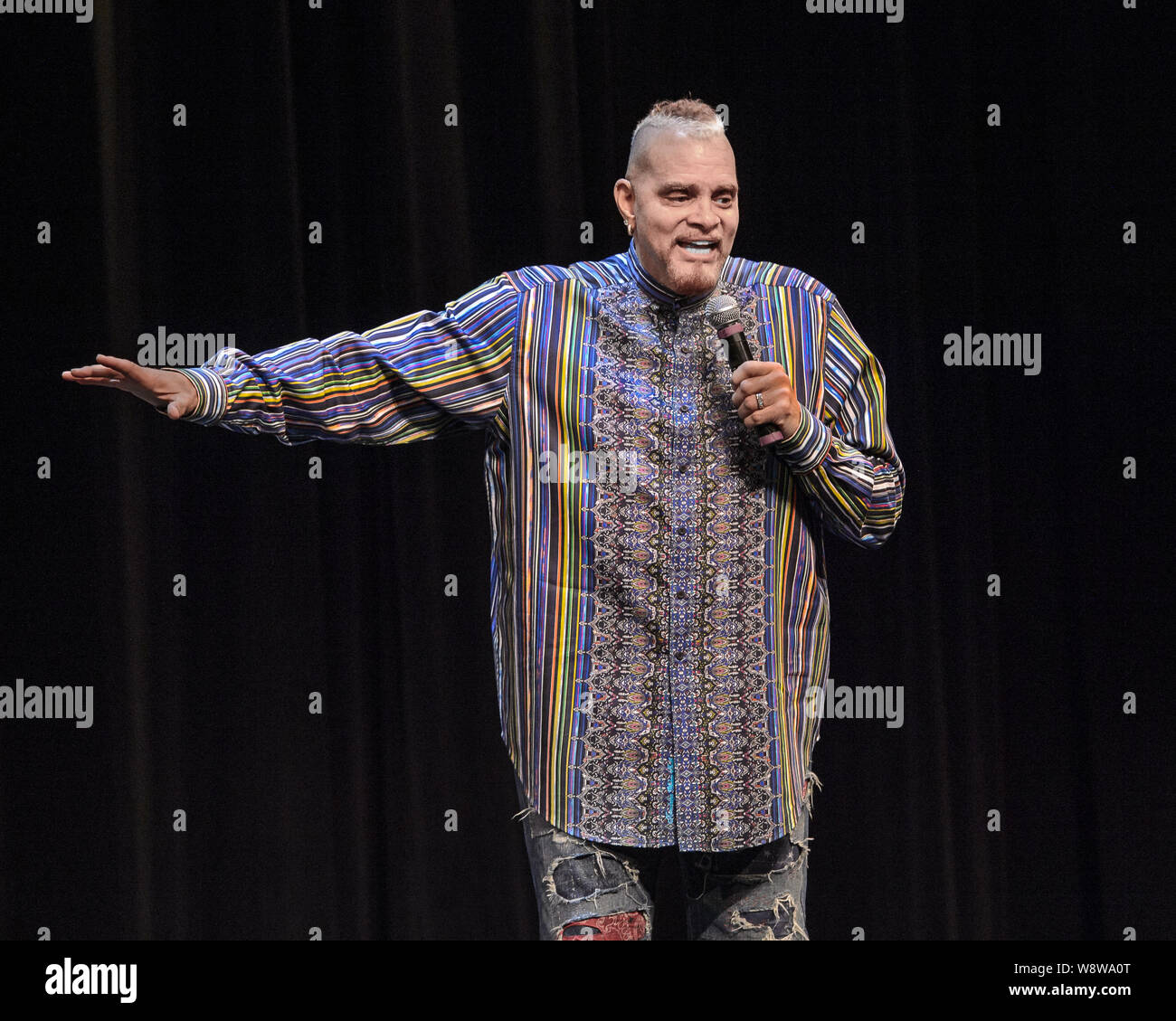 August 10, 2019, South Orange, New Jersey, U.S: SINBAD played a sold ...