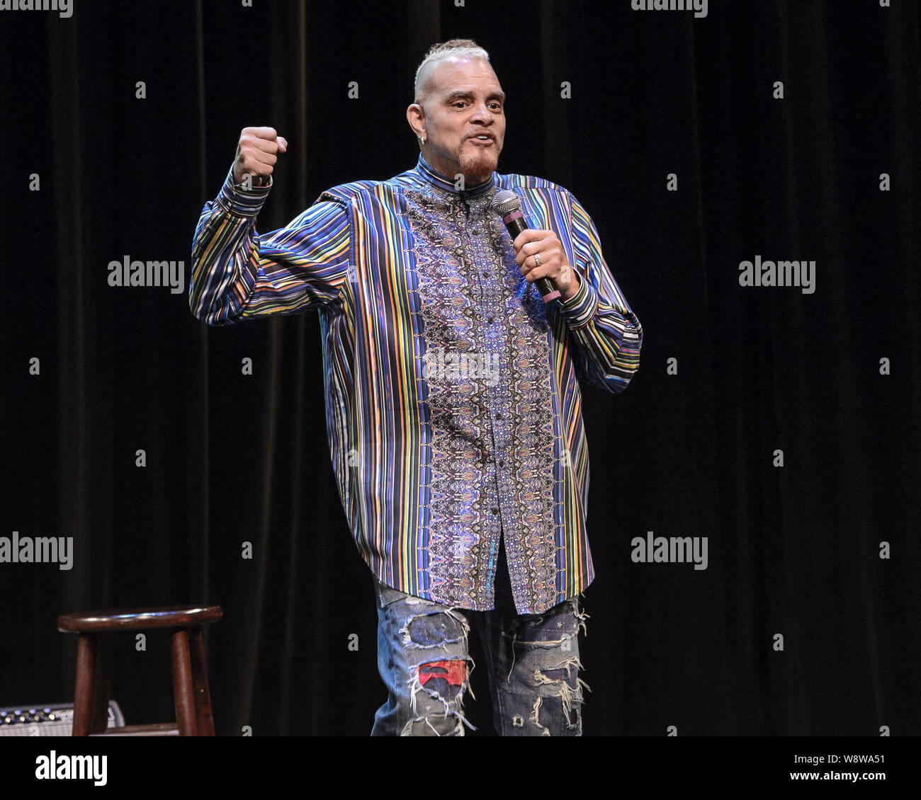 August 10, 2019, South Orange, New Jersey, U.S: SINBAD played a sold ...