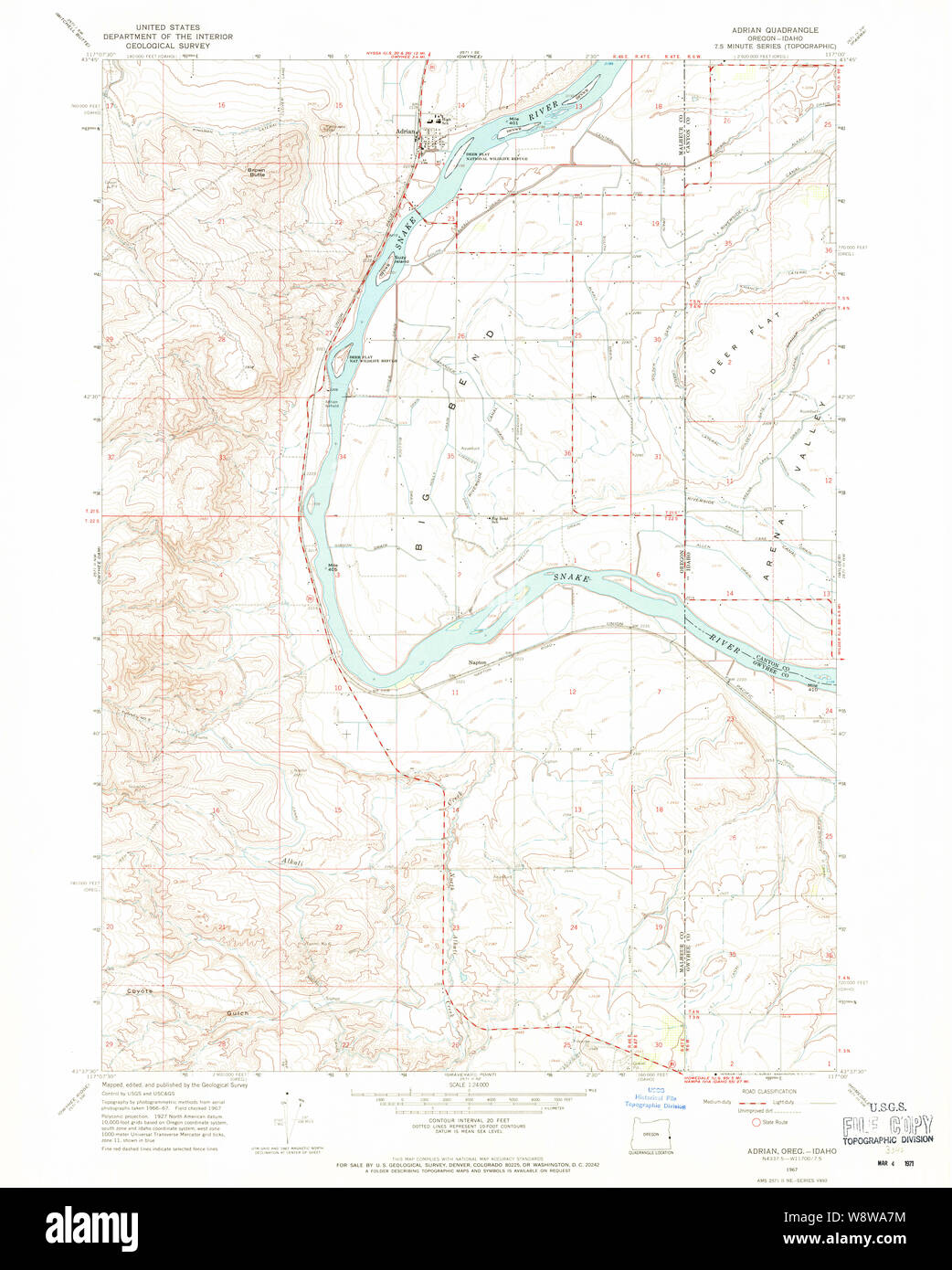 Map of adrian oregon hi-res stock photography and images - Alamy