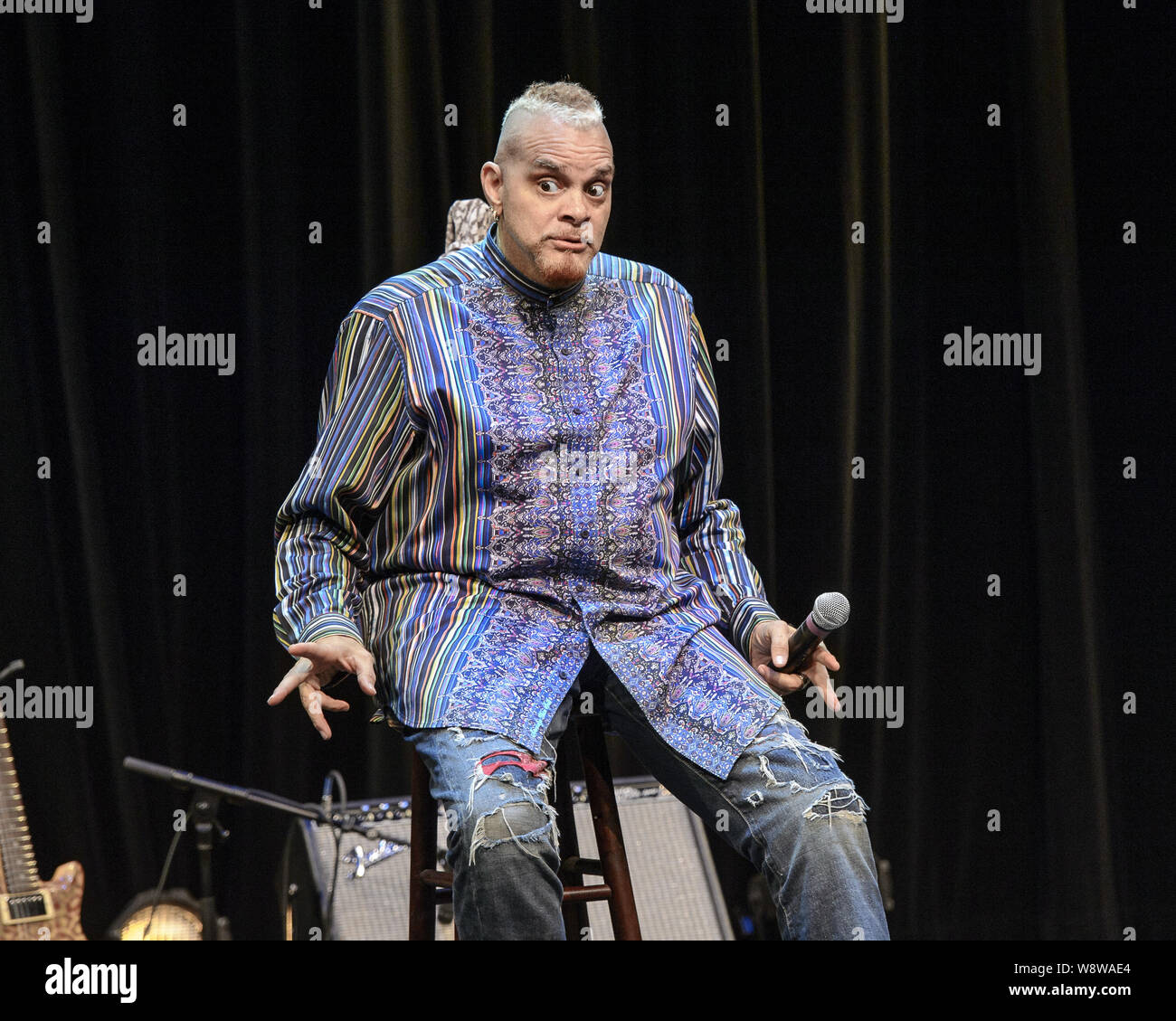 August 10, 2019, South Orange, New Jersey, U.S: SINBAD played a sold ...