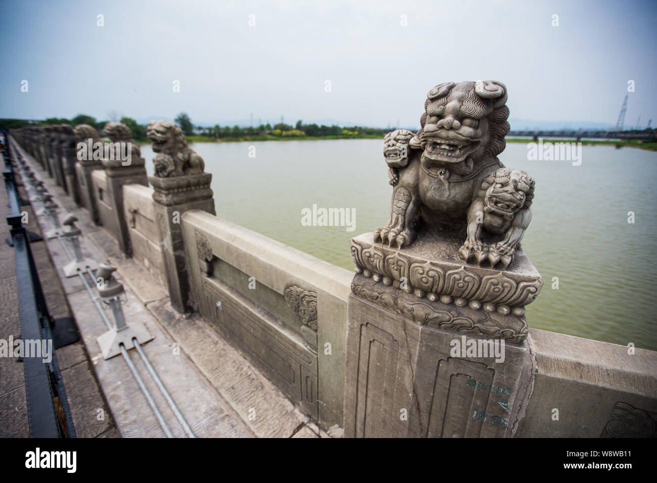 --FILE--View of the Lugou Bridge, also called the Marco Polo Bridge, in ...