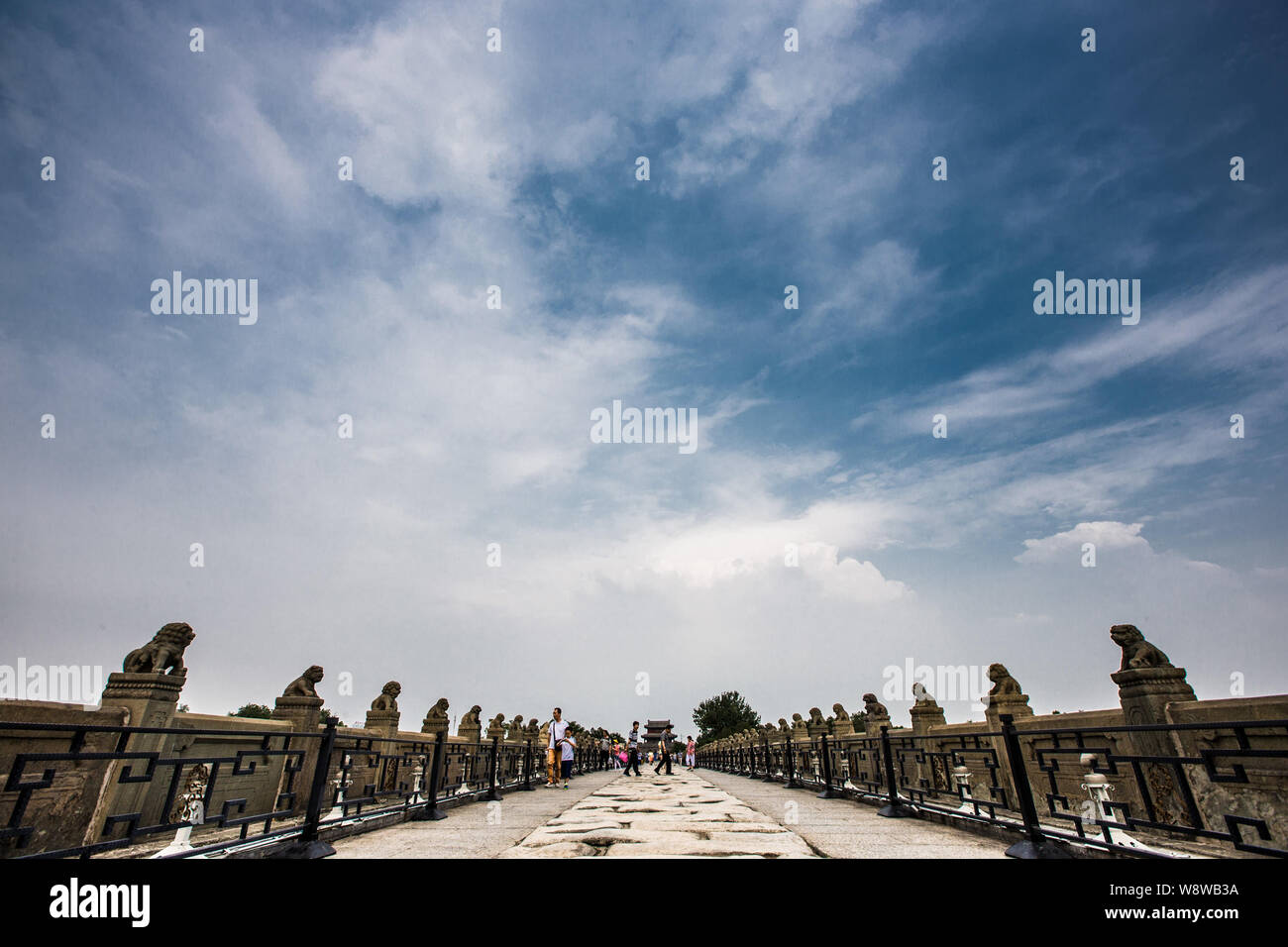 --FILE--View of the Lugou Bridge, also called the Marco Polo Bridge, in ...
