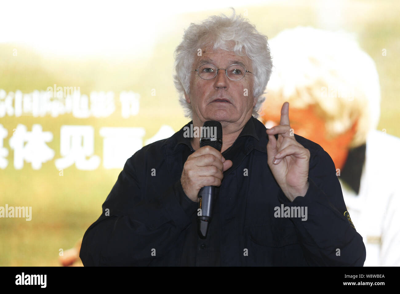 French film director Jean-Jacques Annaud speaks at a press conference ...