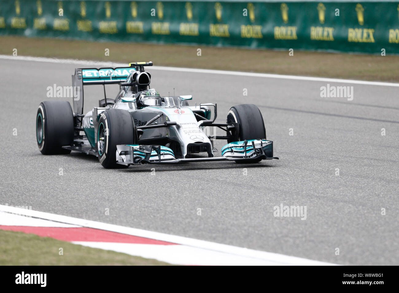 German F1 driver Nico Rosberg of Mercedes AMG Petronas F1 Team competes ...