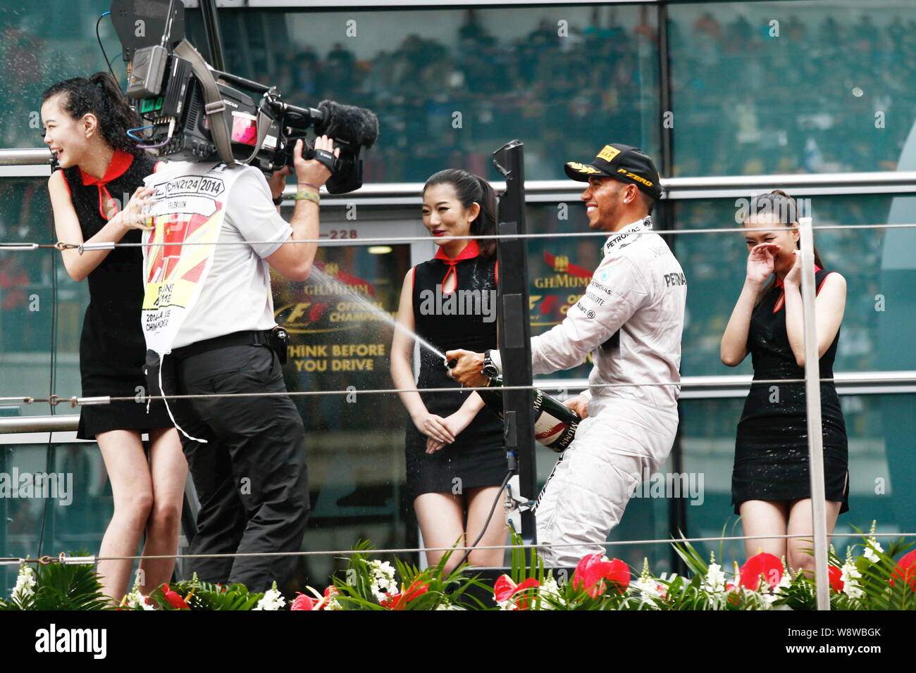 British F1 driver Lewis Hamilton of Mercedes AMG Petronas F1 Team ...