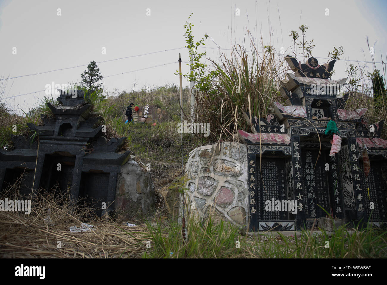 Tombs of the villagers who died of cancers caused by arsenic poisoning ...