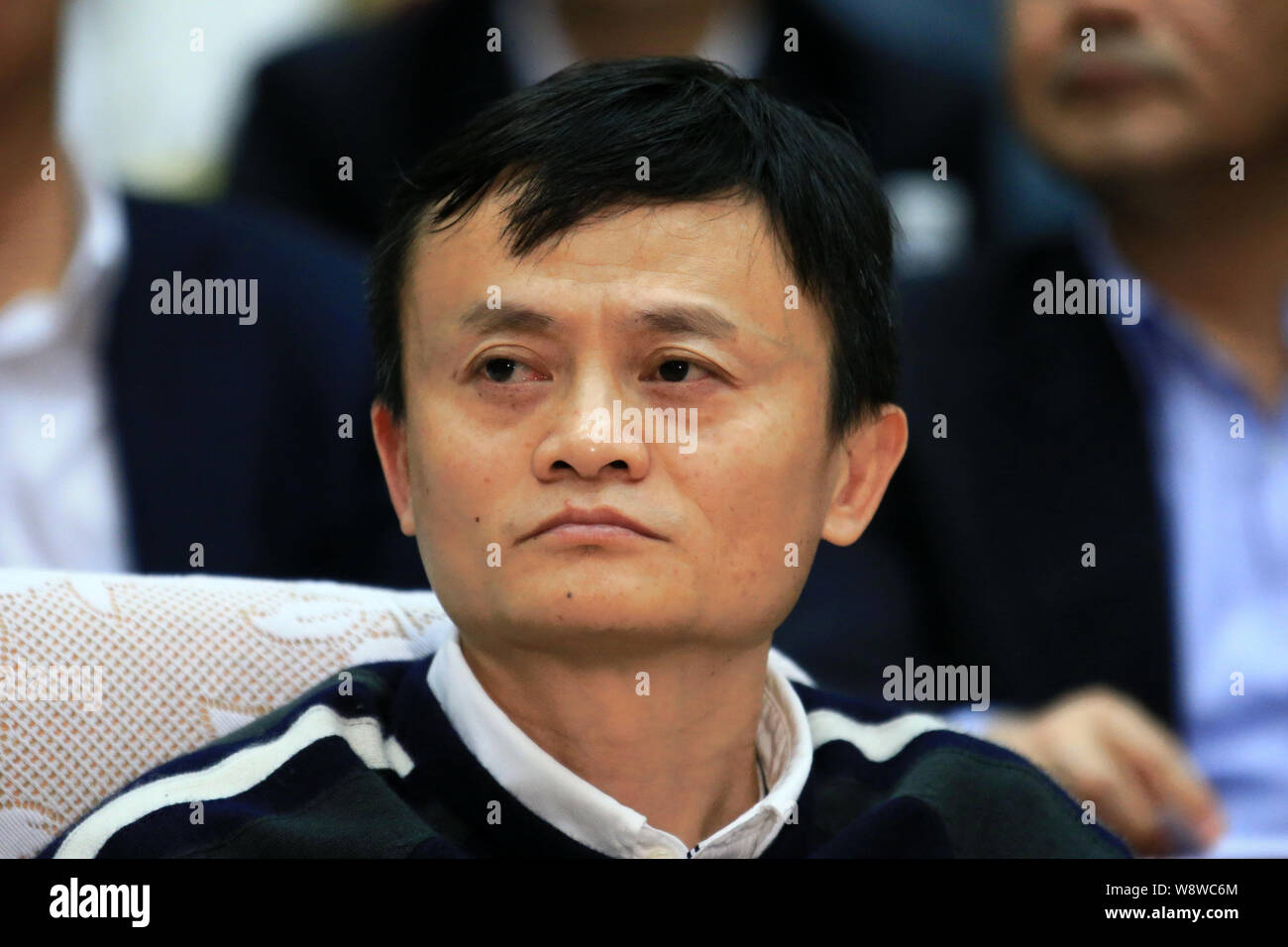 Jack Ma Yun, Chairman of Alibaba Group, is pictured during a signing ...